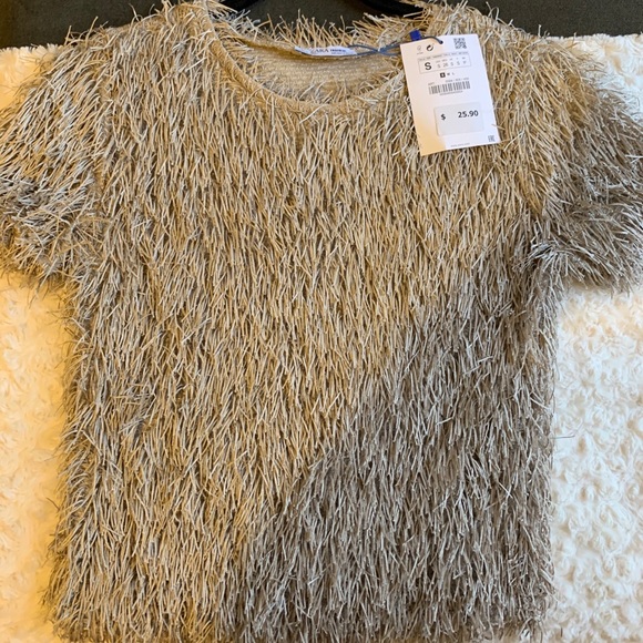 Zara | Tops | New Zara Fringe Top Size Small | Poshmark